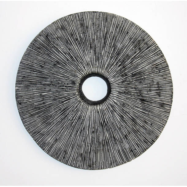 Screen Gems Sandstone Ribbed Round Wall Décor Piece | Wayfair