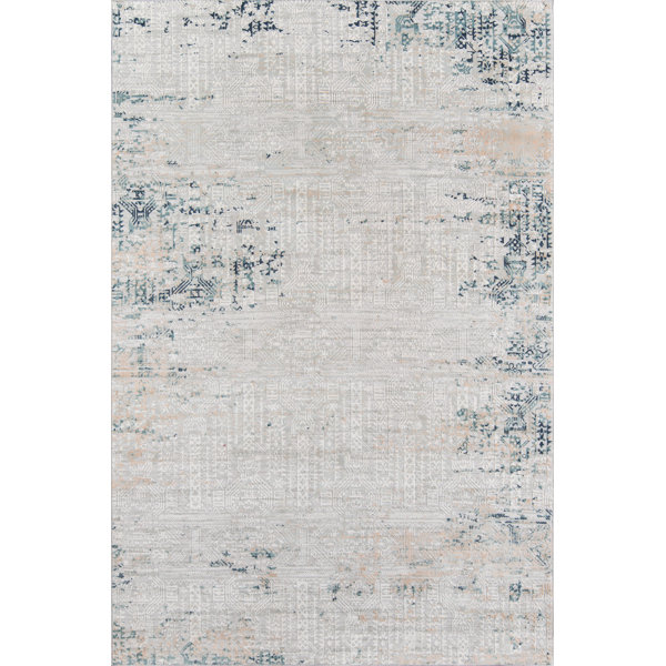 Dakota Fields Thoman Power Loom Silver Rug | Wayfair