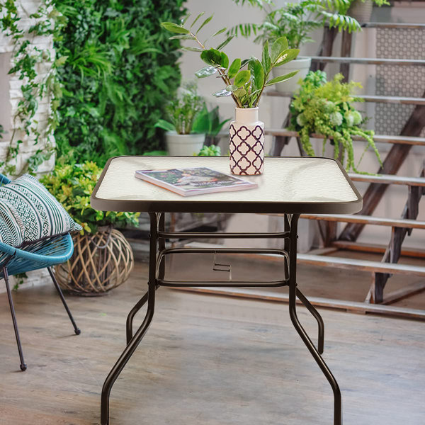 Ophelia & Co. Niklaus Glass' Bistro Table | Wayfair.co.uk