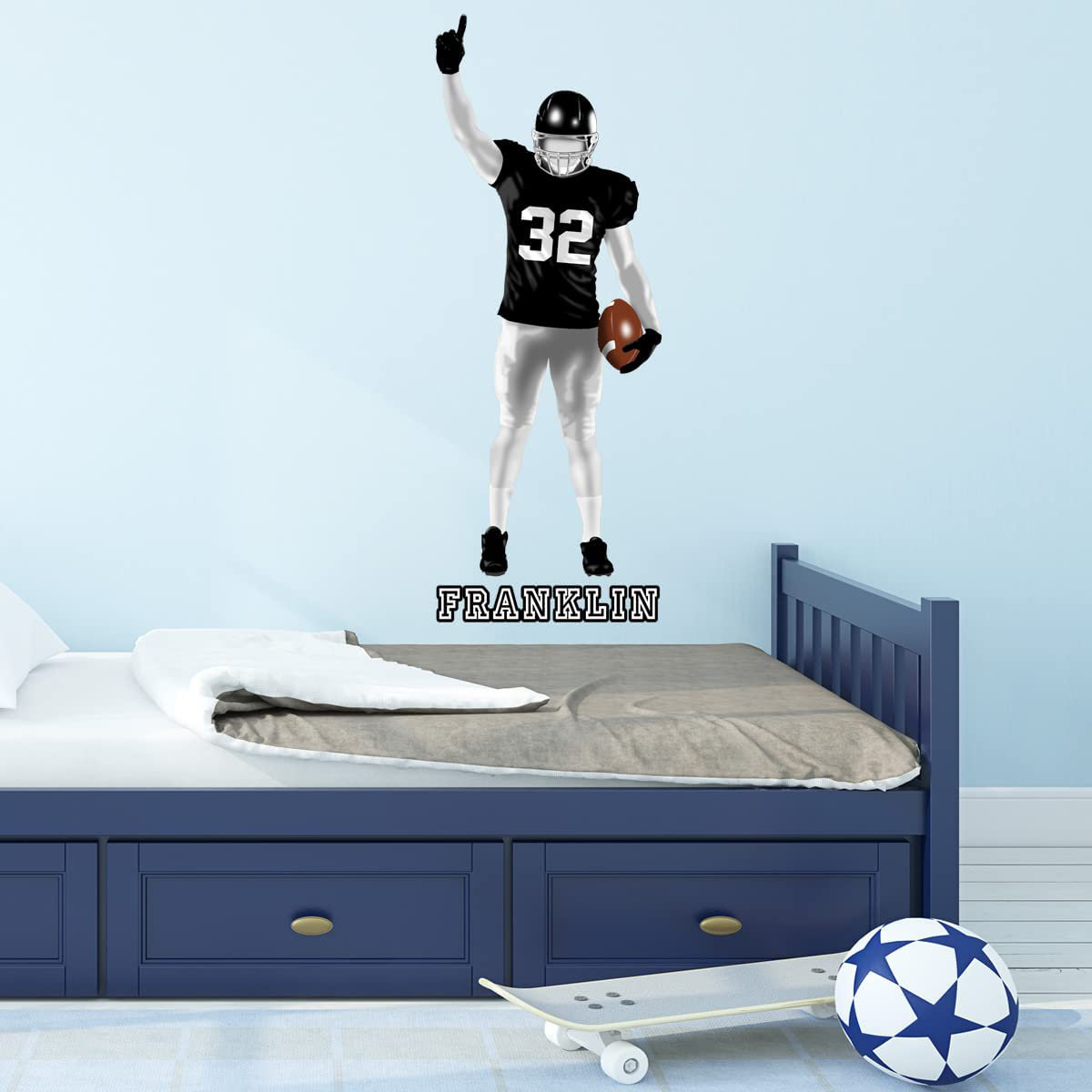 VWAQ Football Player Wall Decal | Wayfair