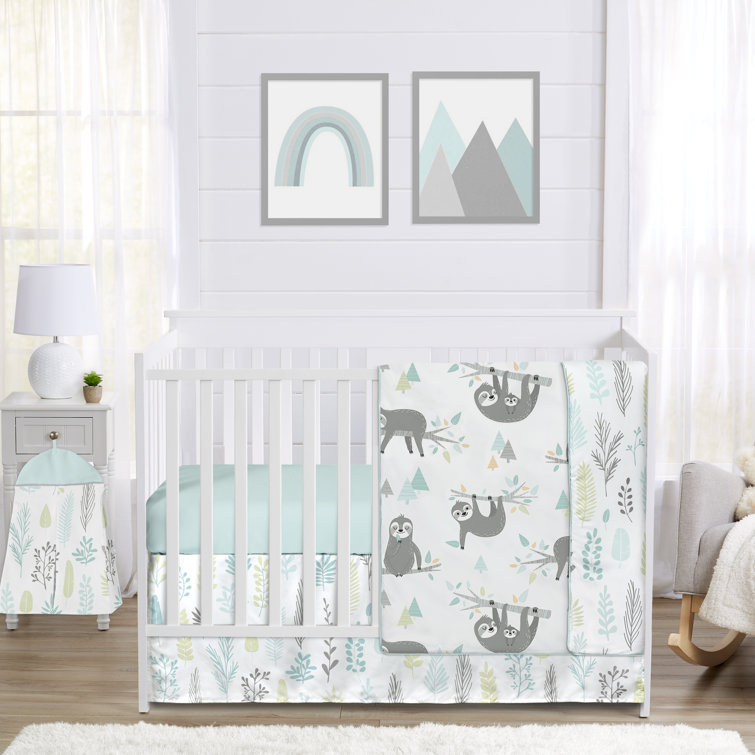 Sweet Jojo Designs Sloth 4 - Piece Crib Bedding Set & Reviews | Wayfair