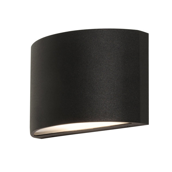 Orren Ellis Kenyatta 4.3'' H Integrated LED Frosted Glass Outdoor Flush ...