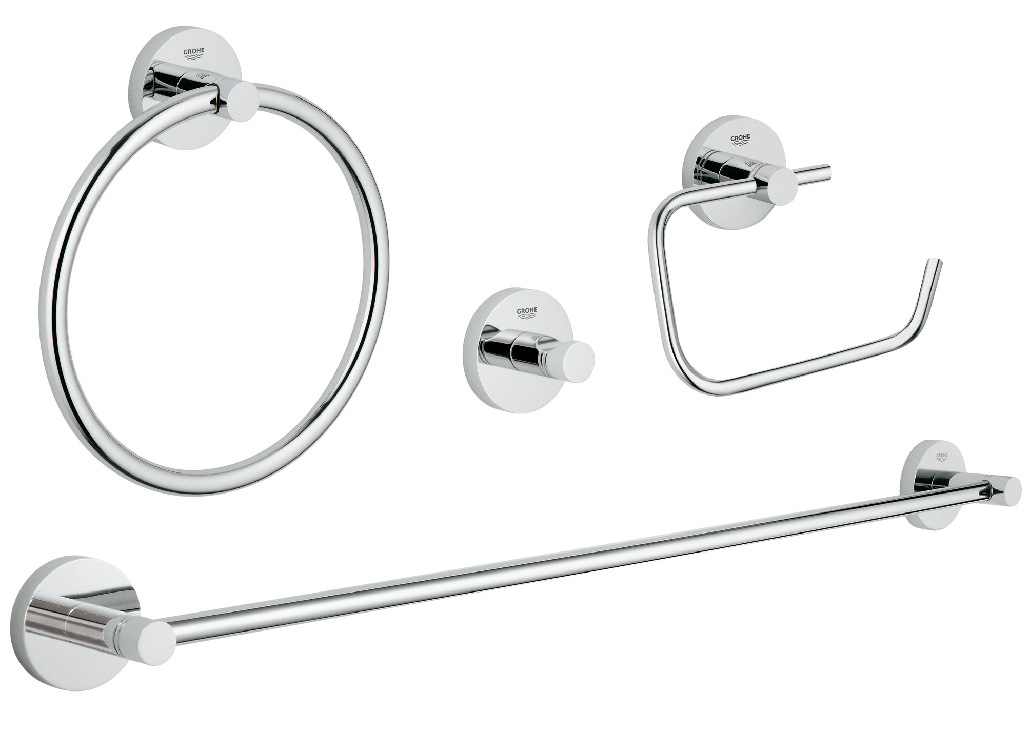GROHE Essentials 4 - Piece Bathroom Hardware Set & Reviews | Wayfair