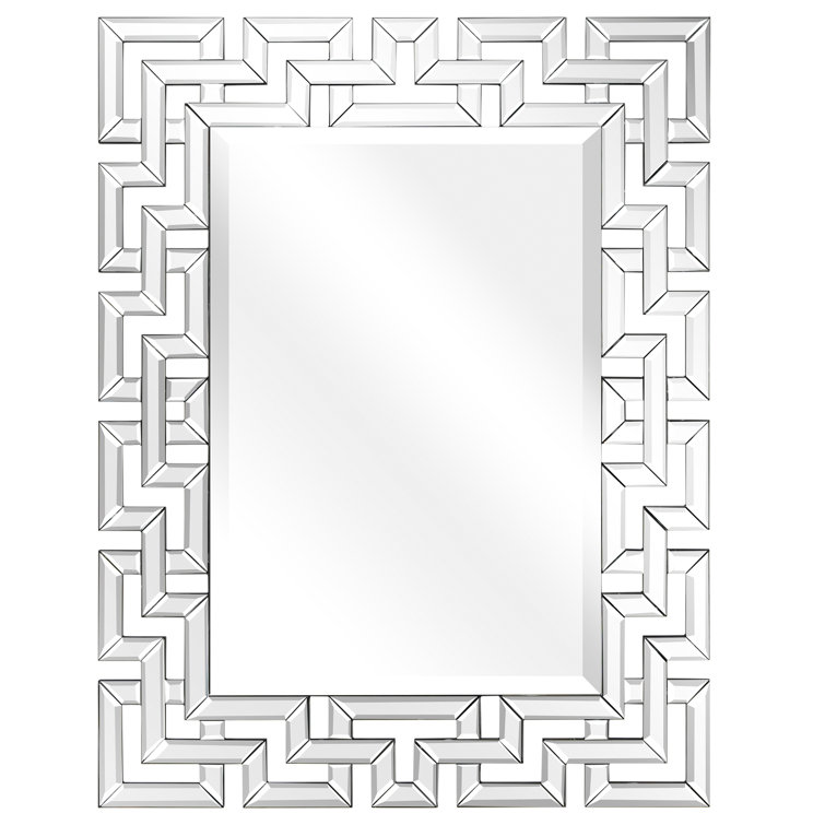 Mercer41 Poyner Elegant Beveled Geometry Wall Mirror & Reviews | Wayfair