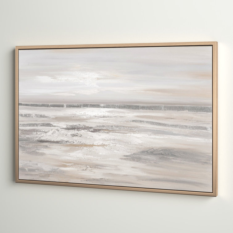 Sand & Stable Silver Landscape - Print on Canvas & Reviews | Wayfair