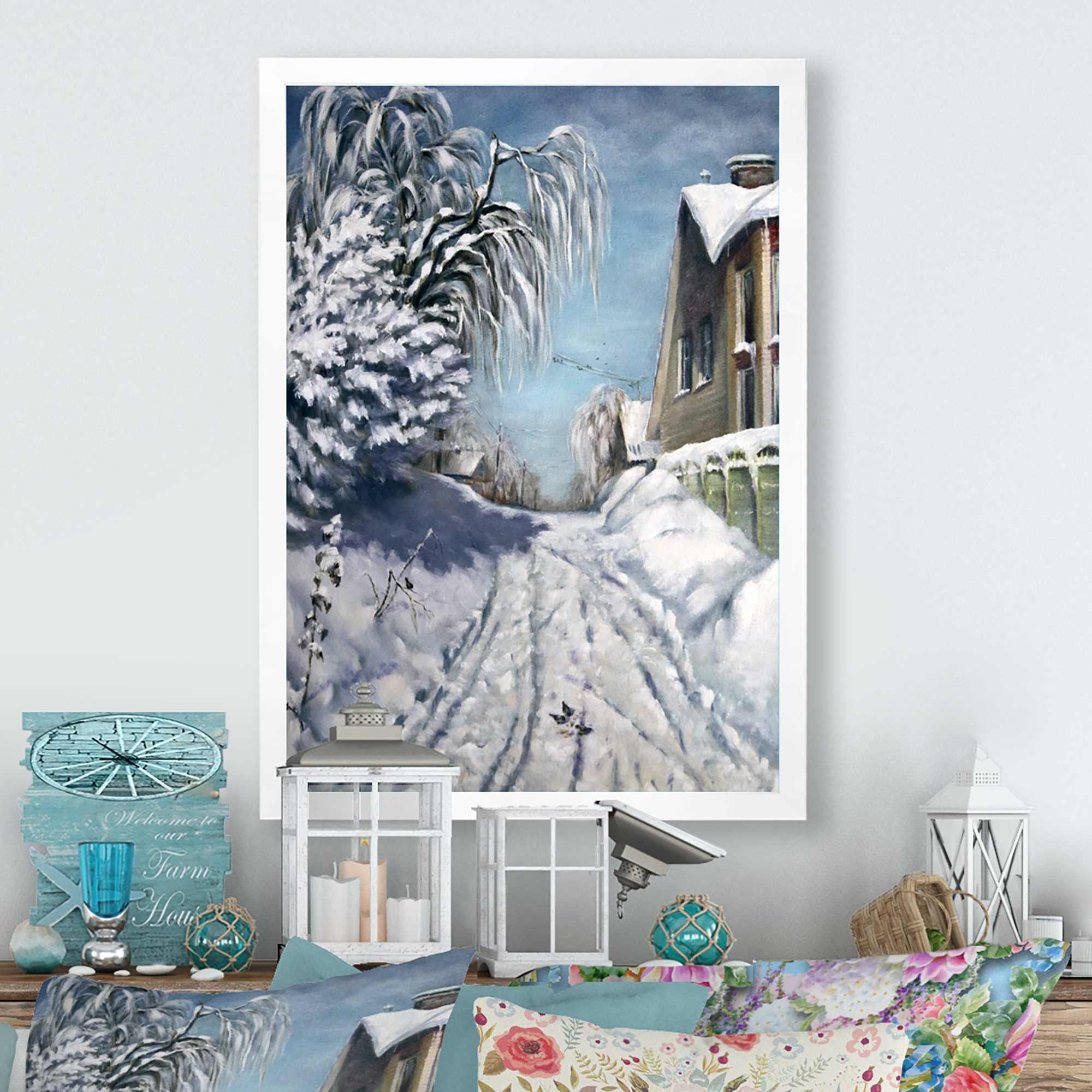 Millwood Pines Cottage Into A Cold Winter Landscape II Cottage Into A ...