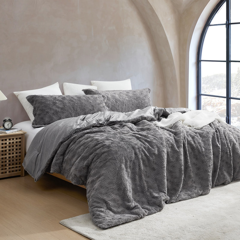 Coma Inducer Cuddles and Snuggles Bedtime Gray Oversized Comforter Set ...