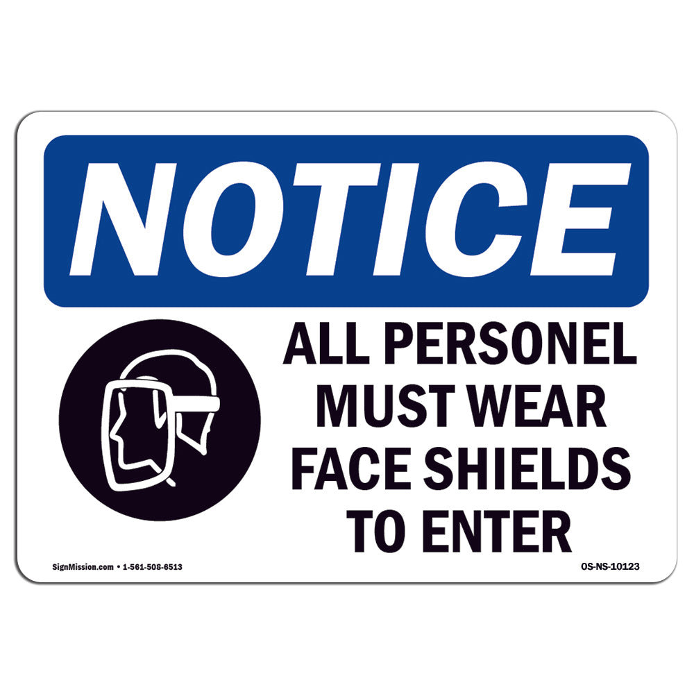 SignMission All Personnel Must Wear Face Sign | Wayfair
