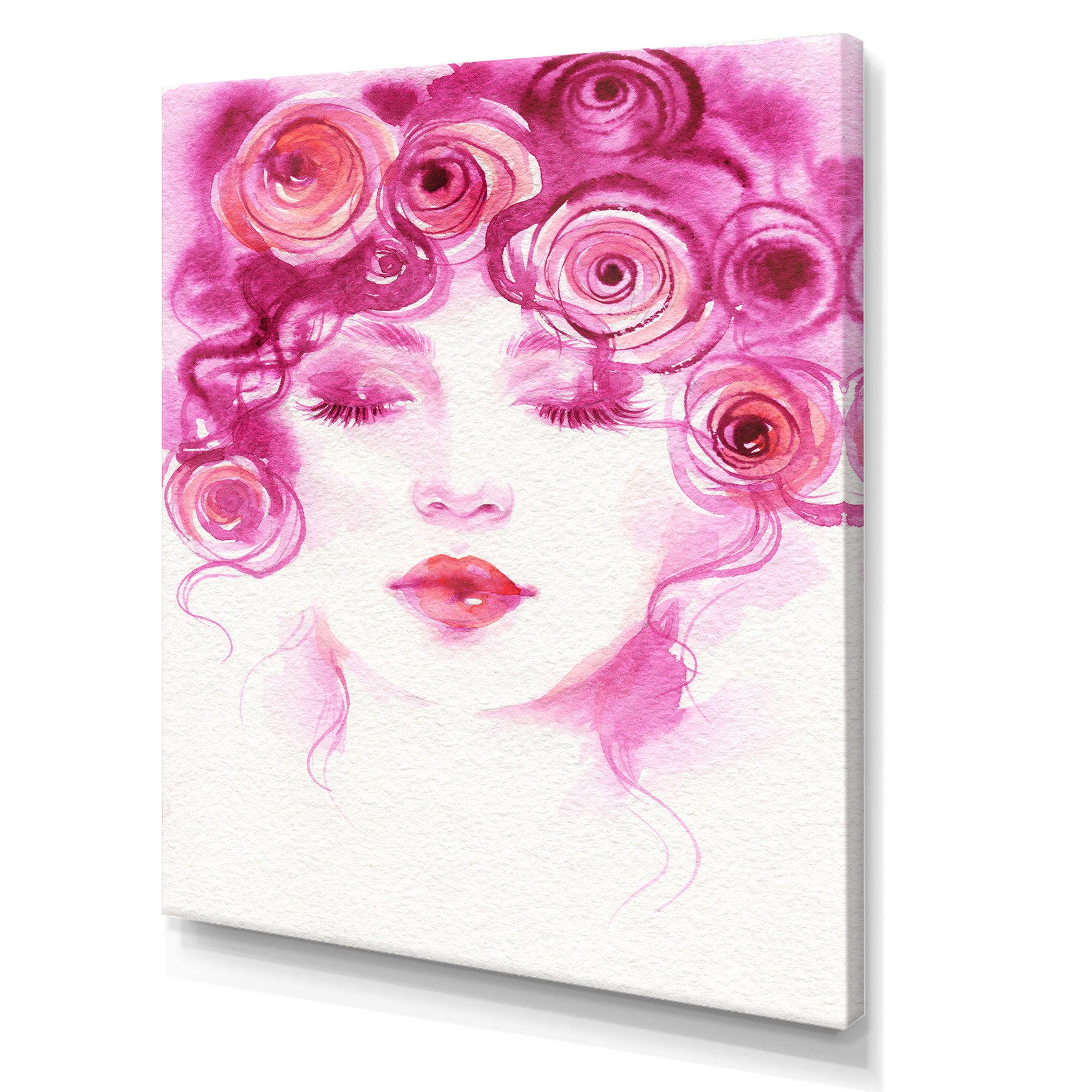 House of Hampton® Pink Collage Portait Of A Fashionista Pink Collage ...