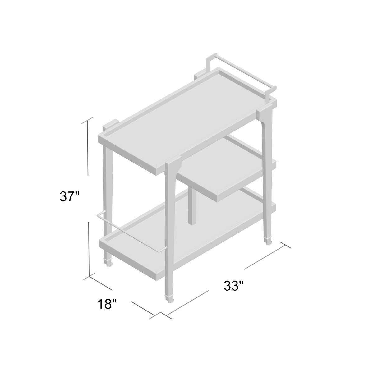 AllModern Duron Bar Cart & Reviews | Wayfair