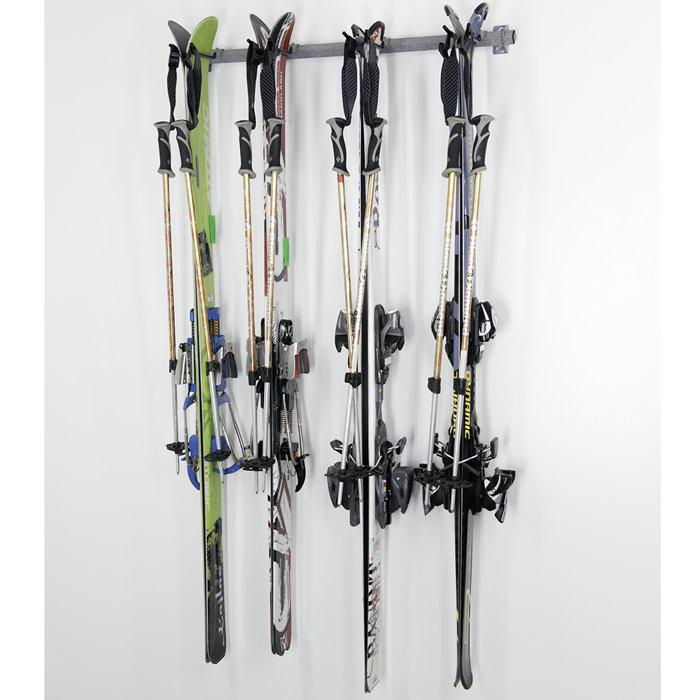 Monkey Bar 3 Ski and 4 Snowboard Wall Mounted Rack & Reviews | Wayfair