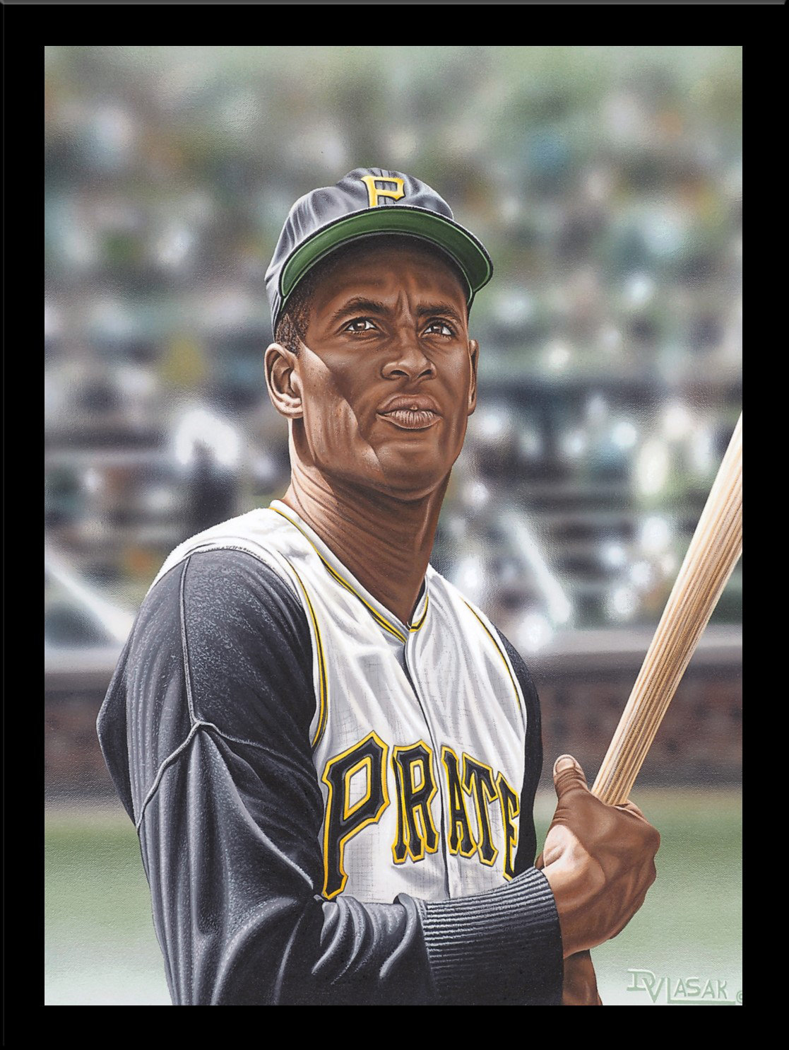 Buy Art For Less Roberto Clemente by Darryl Vlasak - Picture Frame ...