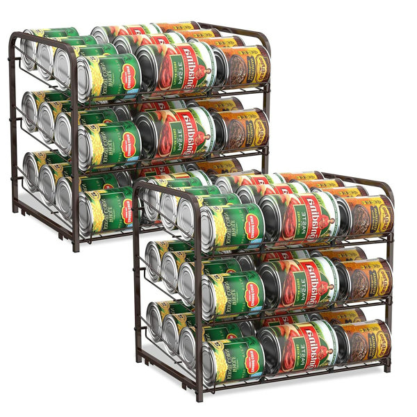 Prep & Savour Stackable Can Rack Organizer for 72 Can Kitchen ...