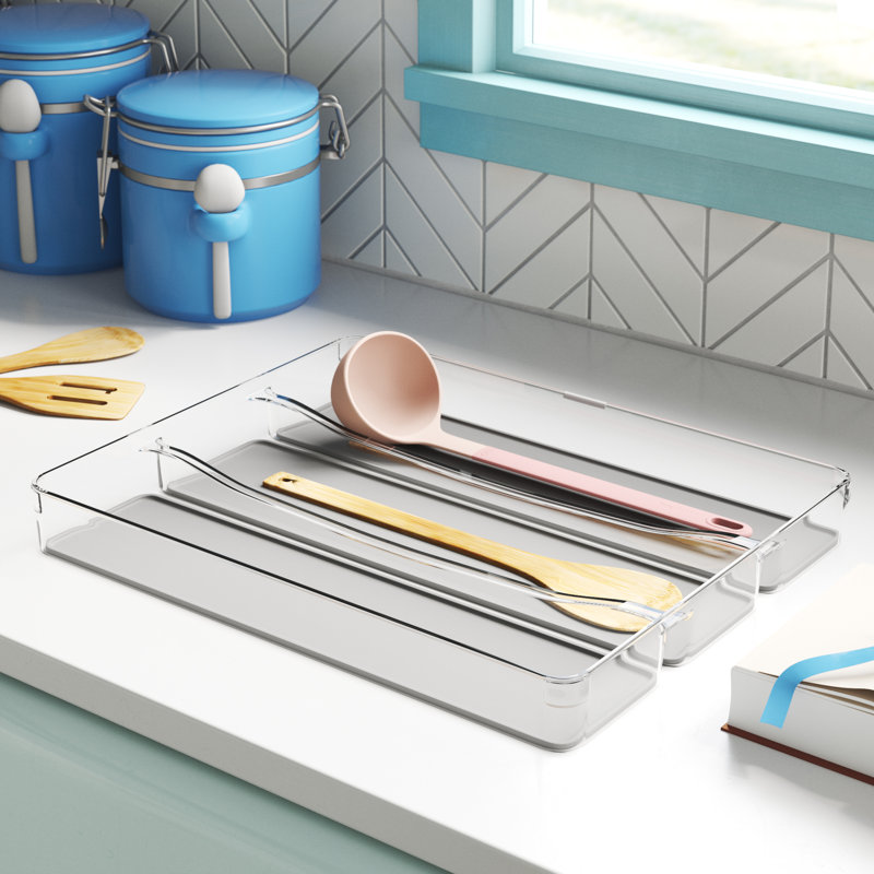 Wayfair Basics™ Draw Tidy 3 Divide Cutlery Tray & Reviews | Wayfair.co.uk