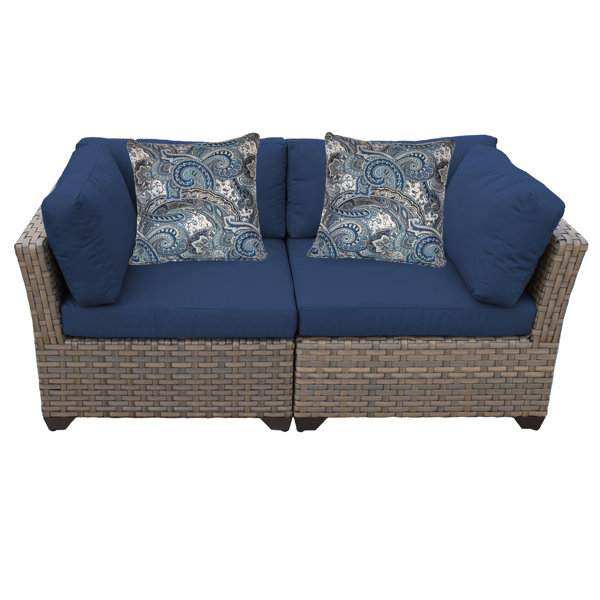 Sol 72 Outdoor™ Monterey Sectional Loveseat with Cushions & Reviews ...