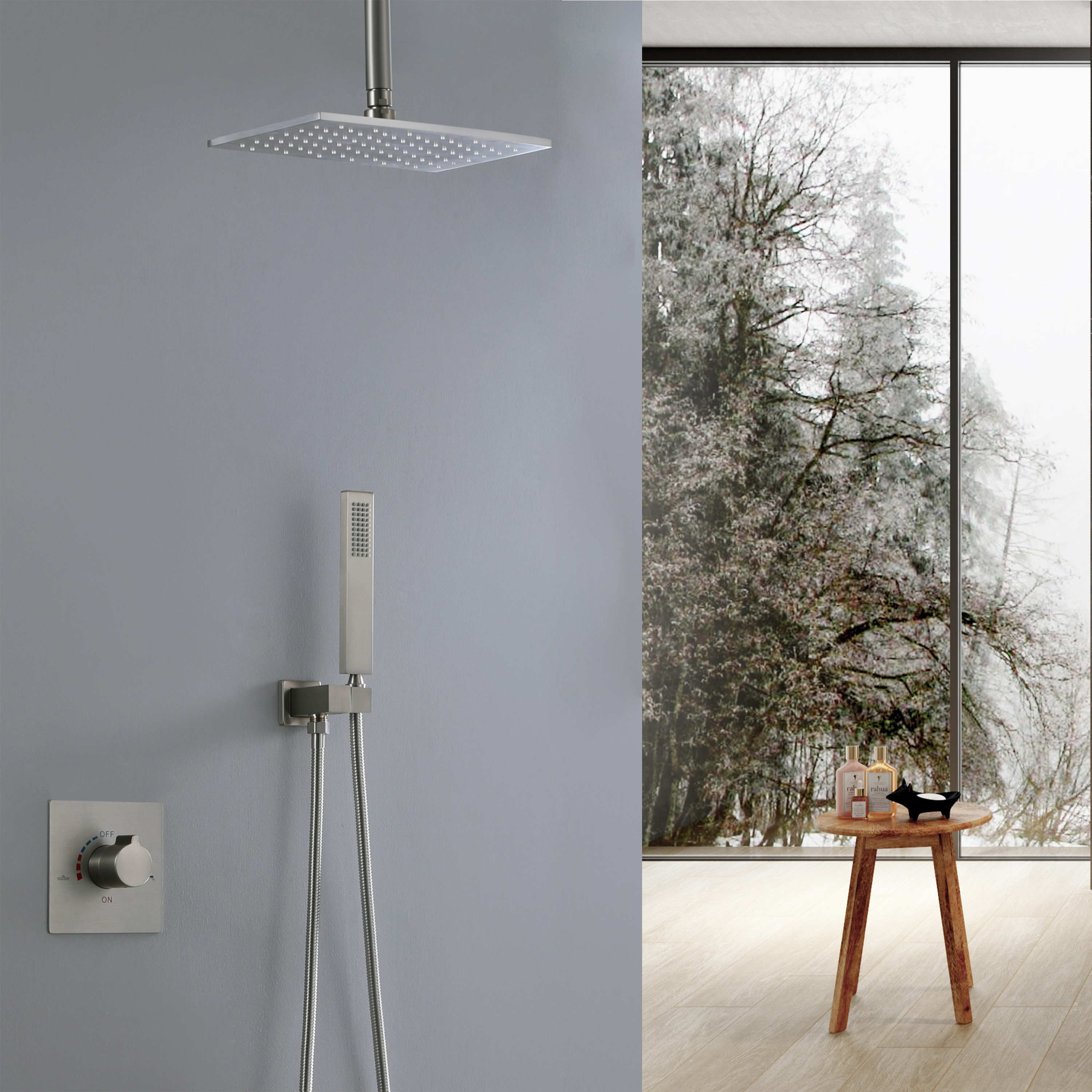 Dilon Complete Shower System with Rough-in Valve | Wayfair