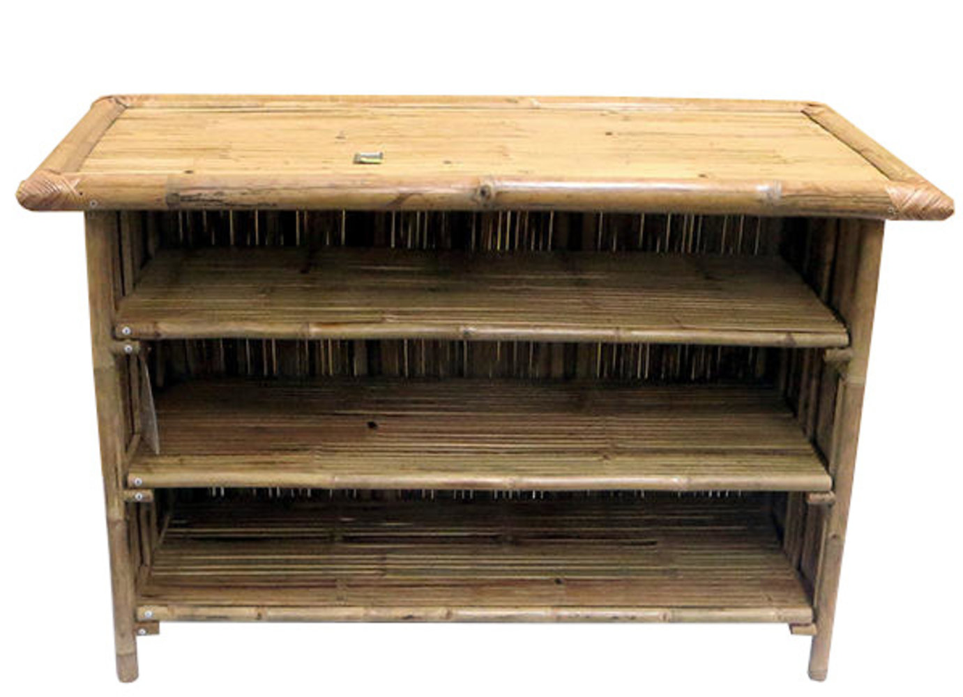 MGP Open Back Bamboo Bar Counter ,24"W X 64"L X 44"H | Wayfair