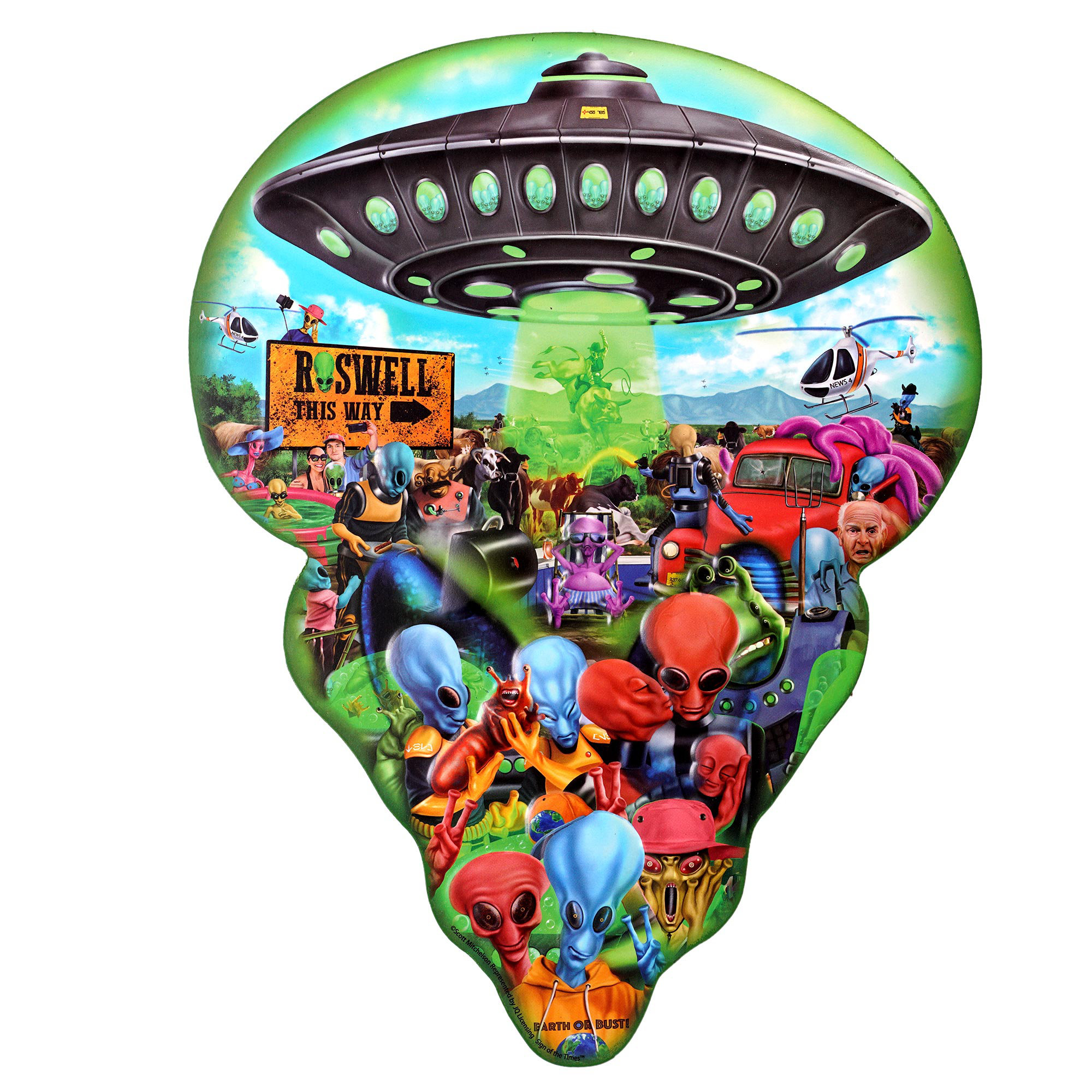 American Art Decor Roswell Alien Fest UFO Wall Décor | Wayfair