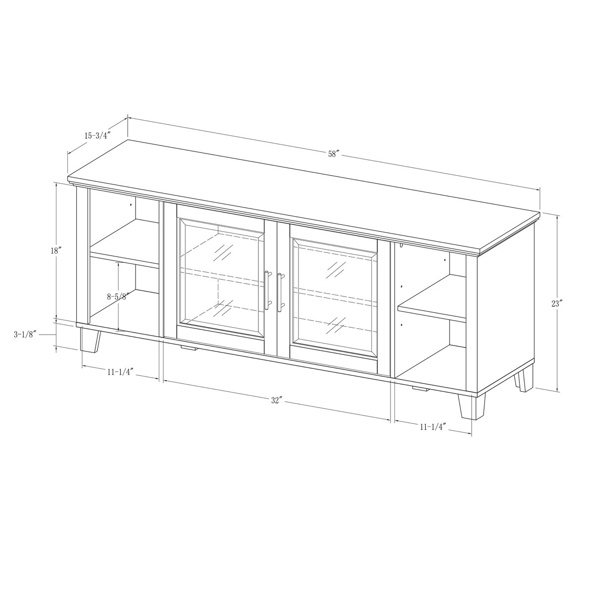 Three Posts Barrington TV Stand for TVs up to 60" & Reviews | Wayfair.co.uk