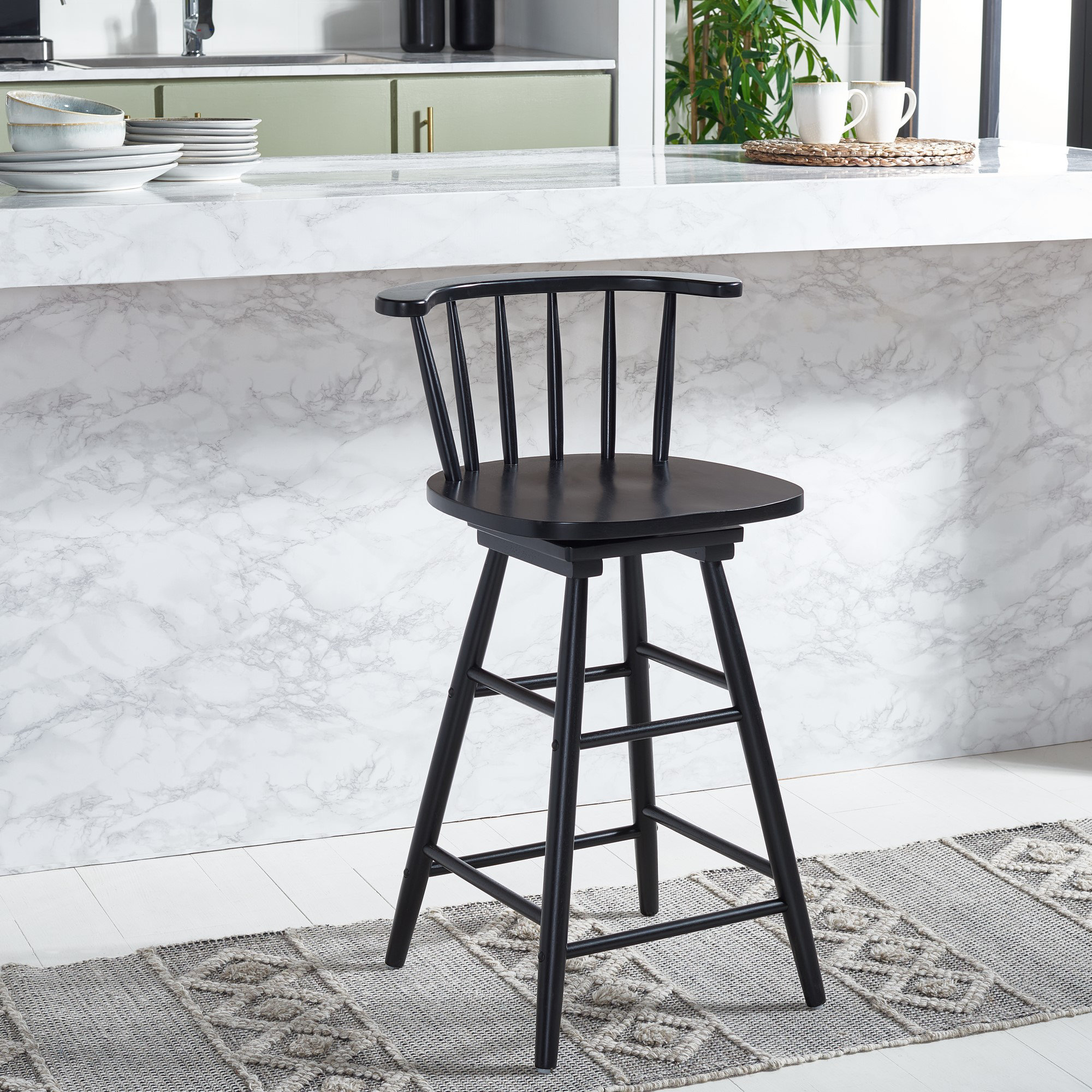Lark Manor Ray Swivel Counter Stool | Wayfair