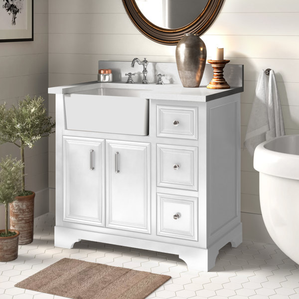 Sand & Stable Emiliano 36" Single Bathroom Vanity Set & Reviews | Wayfair
