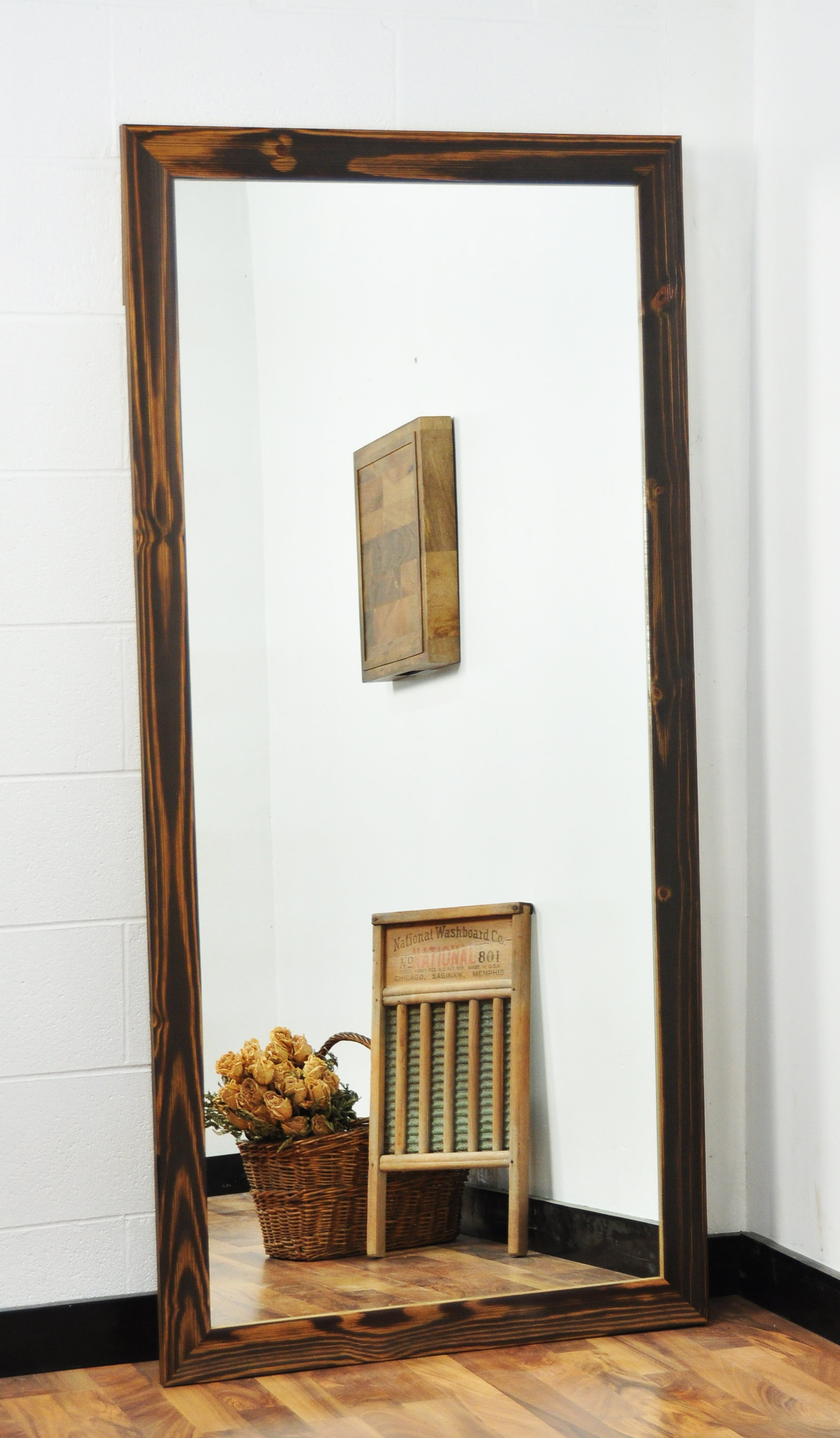 Loon Peak® Colmont Rectangle Wood Mirror | Wayfair