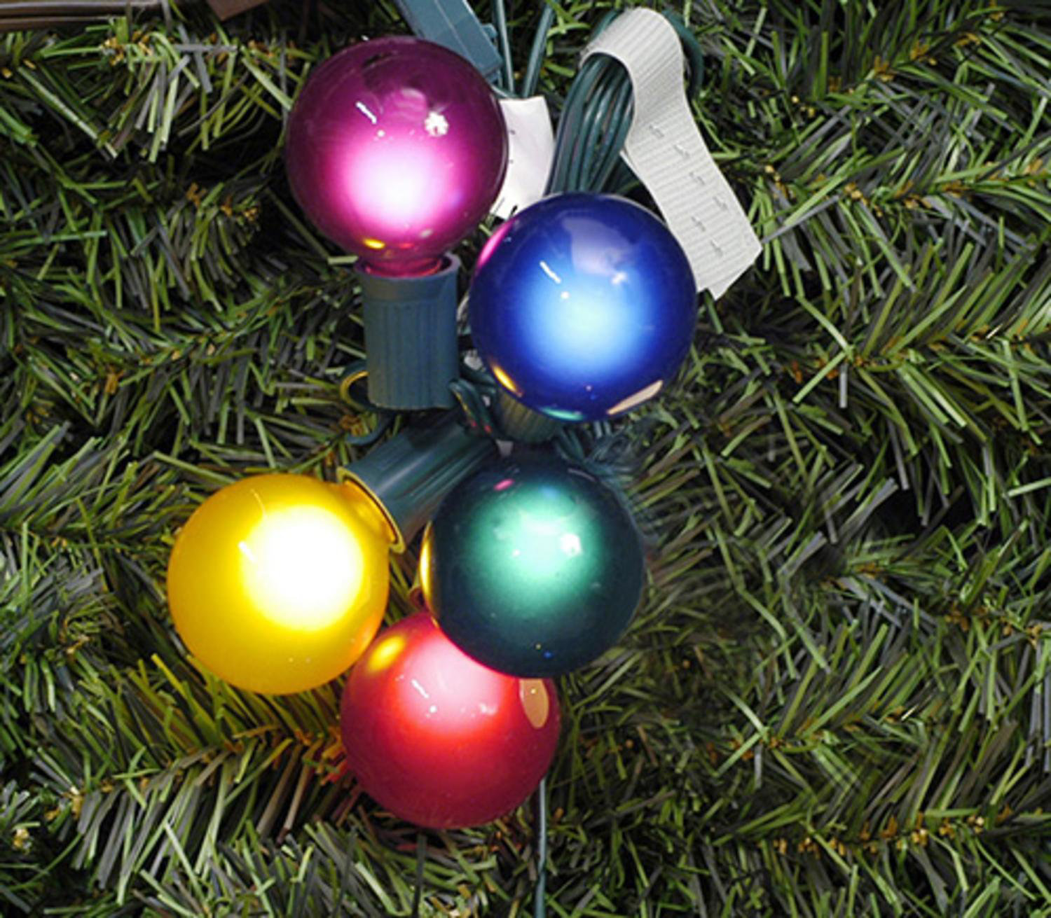 Northlight Multi-Color Satin G50 Globe Christmas Replacement Bulbs ...
