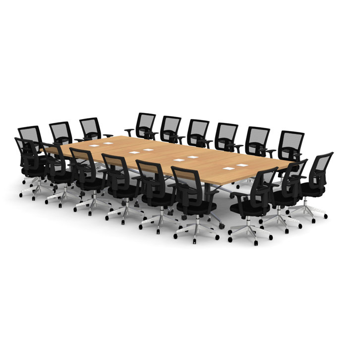 Team Tables 18 Person Fold Up Training Table and Chair Set with Casters ...