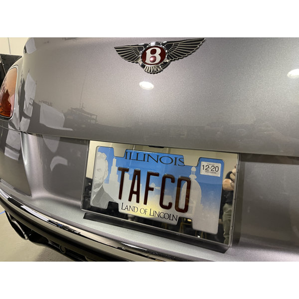 Rebrilliant Galante License Plate Tempered Glass Cover HIDES ALL SCREWS ...