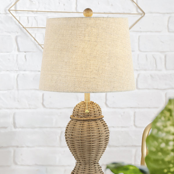 Rosecliff Heights Alahbasri Rattan Novelty Lamp & Reviews | Wayfair
