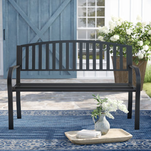 Wayfair | Metal Patio Benches You'll Love in 2022