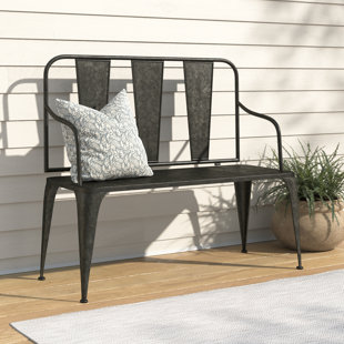 Wayfair | Metal Patio Benches You'll Love in 2022
