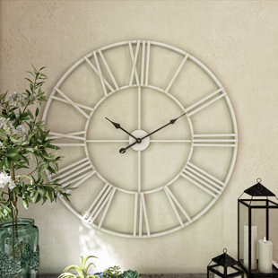 Wayfair | Oversized White Wall Clocks You'll Love in 2022