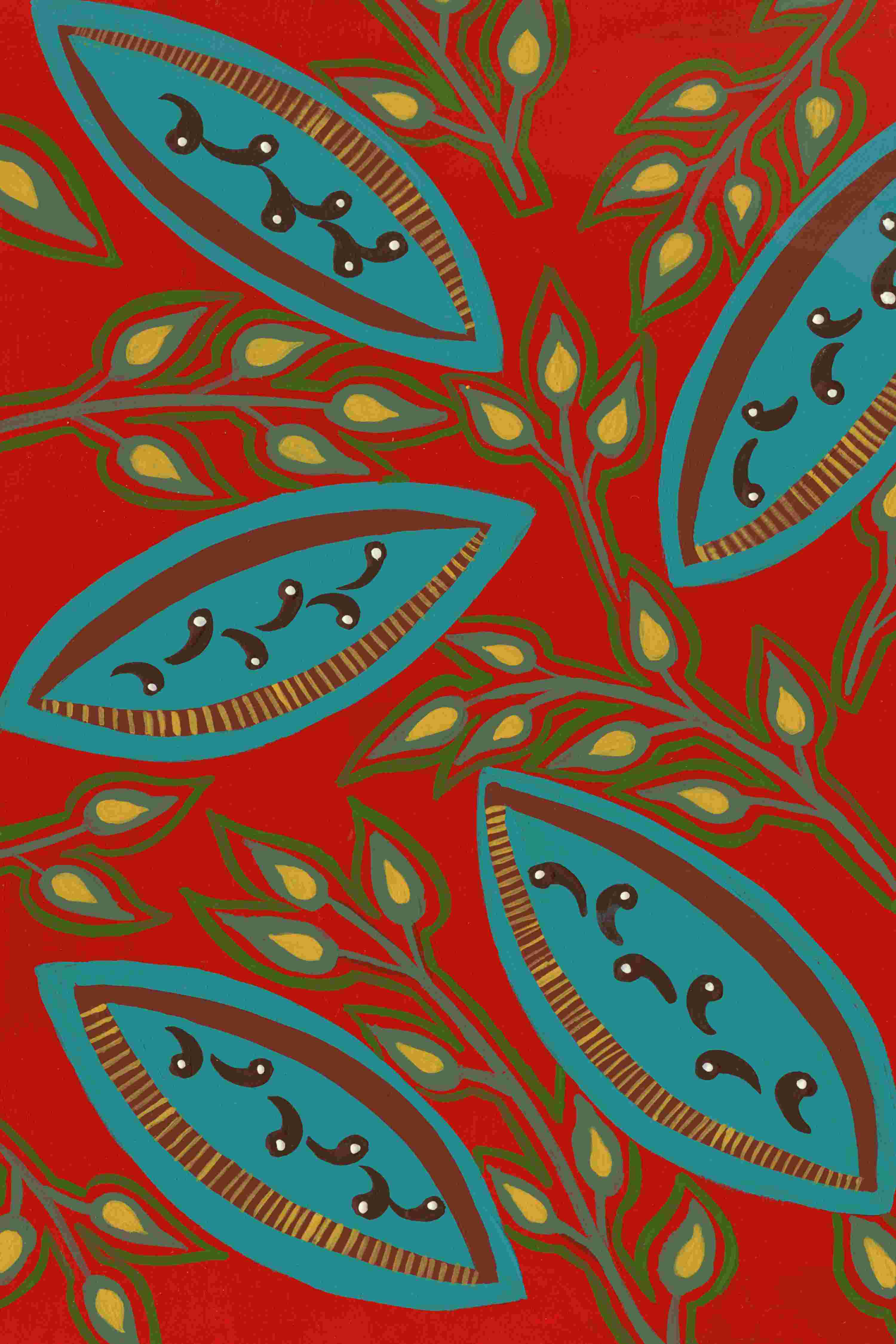 Red Barrel Studio® Stylized Motif III by - Wrapped Canvas Print | Wayfair