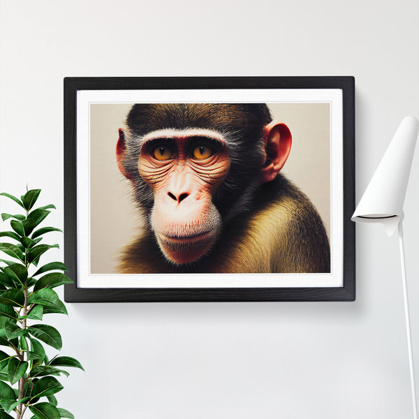 17 Stories Monkey - Picture Frame Graphic Art | Wayfair.co.uk