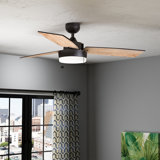Wayfair | Angled Ceiling Fans With Lights You'll Love in 2022