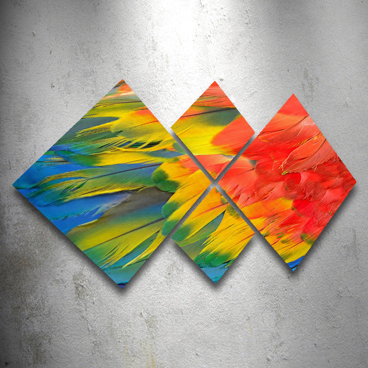 Ivy Bronx Decorative MDF Painting (4 Pieces) | Wayfair.co.uk