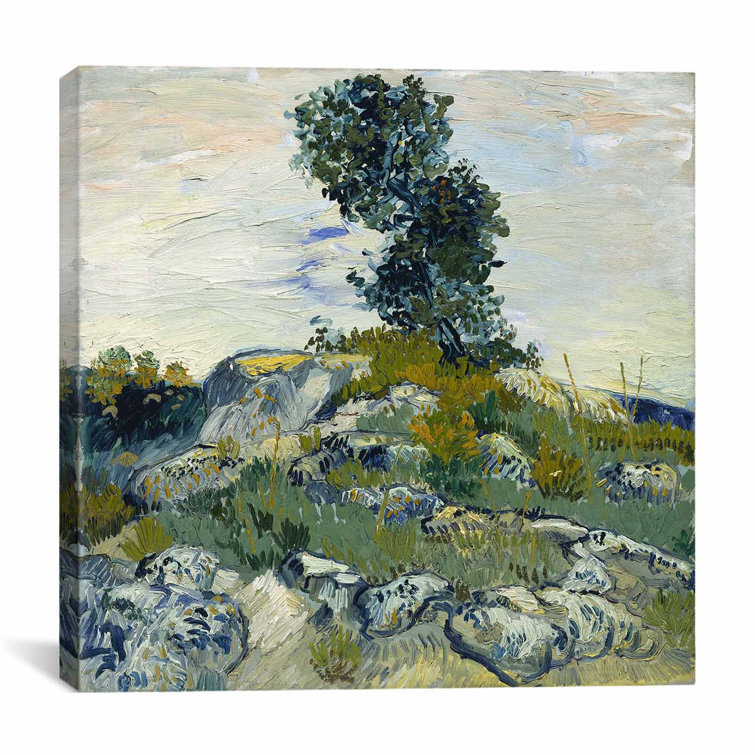 Vault W Artwork The Rocks by Vincent Van Gogh - Gallery-Wrapped Canvas ...