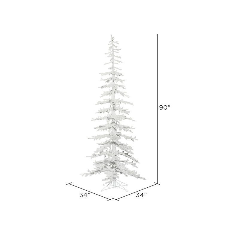 The Holiday Aisle® Flocked Kuna Pine Artificial Christmas Tree | Wayfair