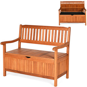Red Barrel Studio® Saira Eucalyptus Outdoor Bench & Reviews | Wayfair