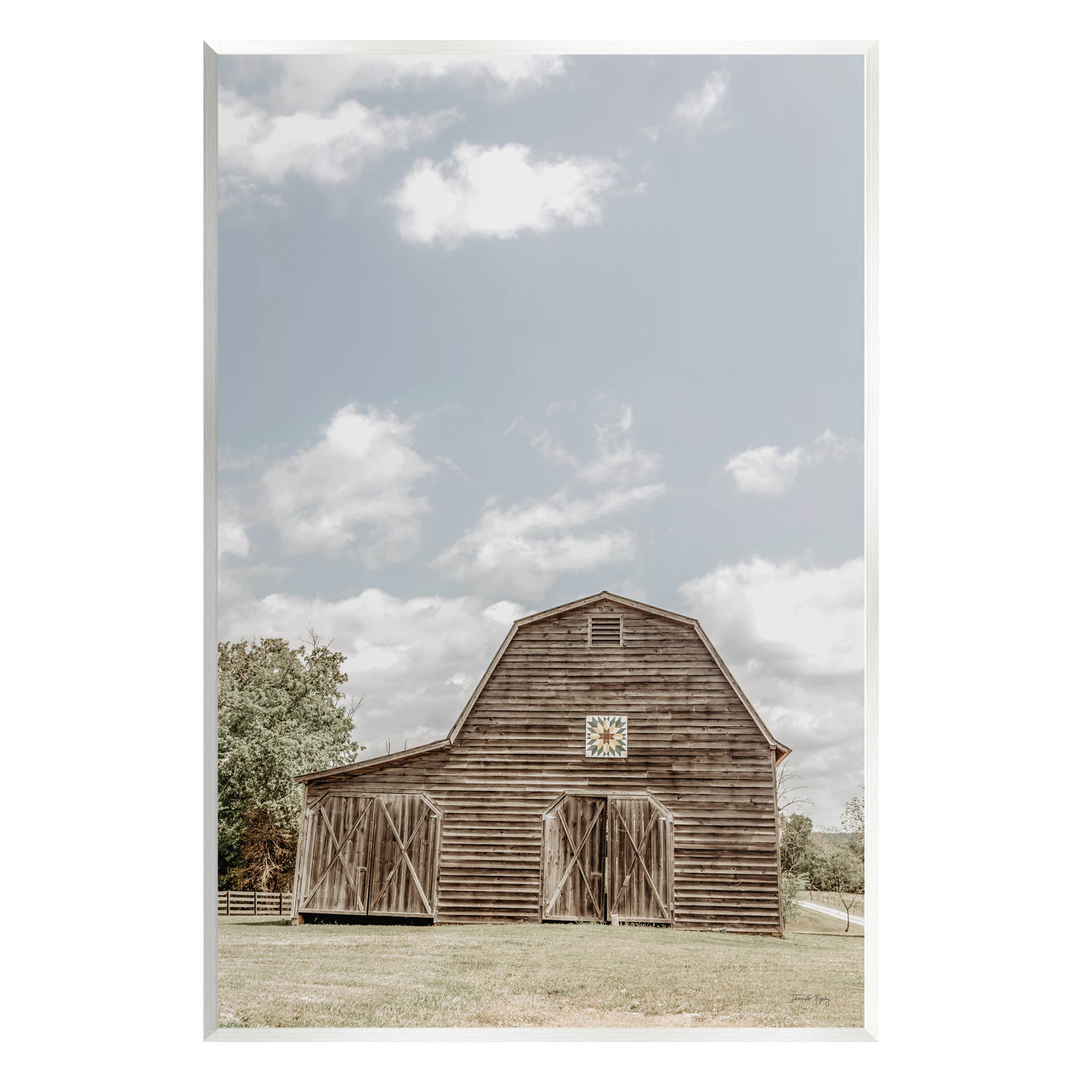 Stupell Industries Peaceful Country Barn Farmland Giclee Art By ...