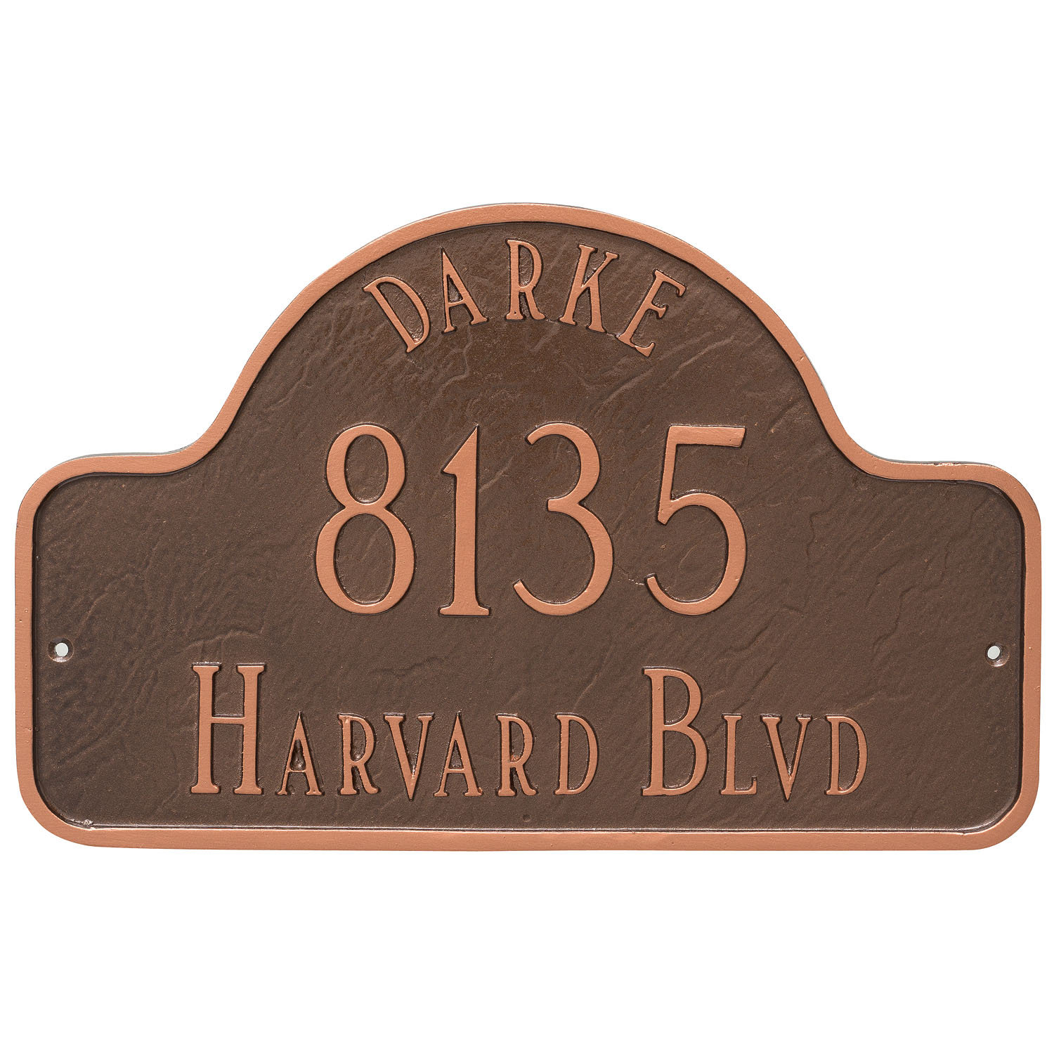 Montague Metal Products 3-Line Wall Address Plaque & Reviews | Wayfair