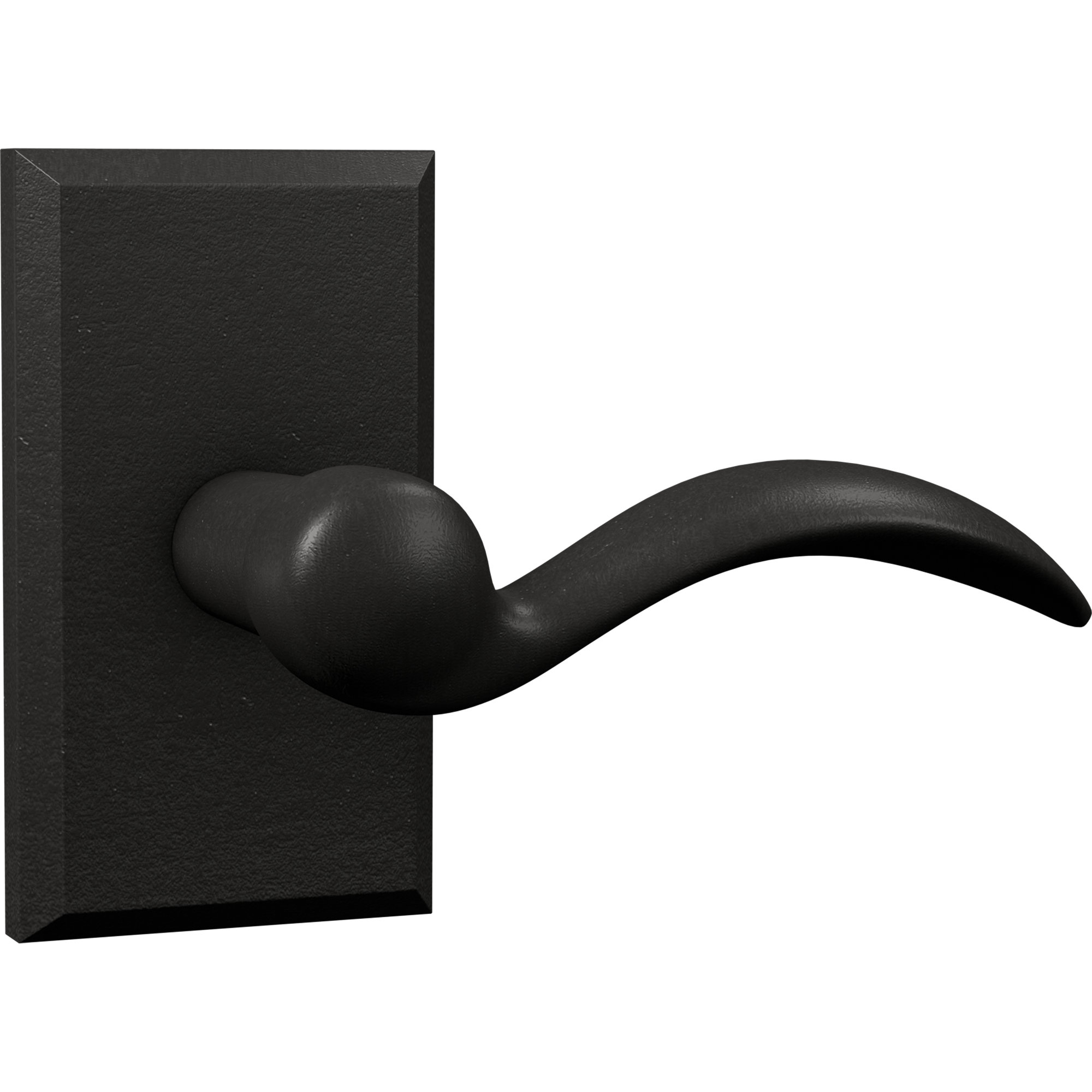 Bravura Hardware Door Lever with Rectangle Rosette | Wayfair