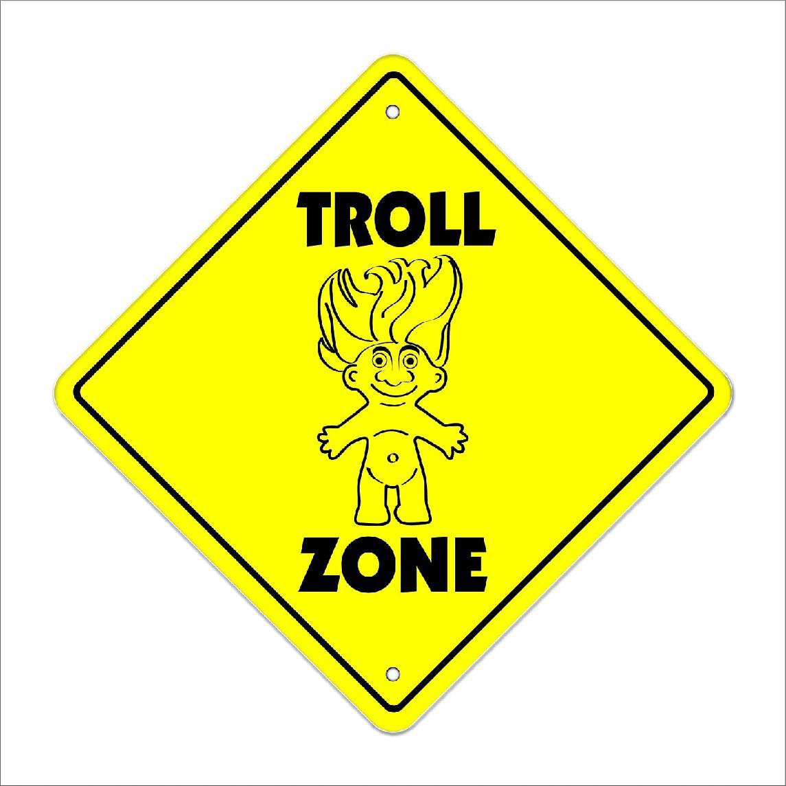Trinx Byrant Plastic Troll Crossing Sign | Wayfair
