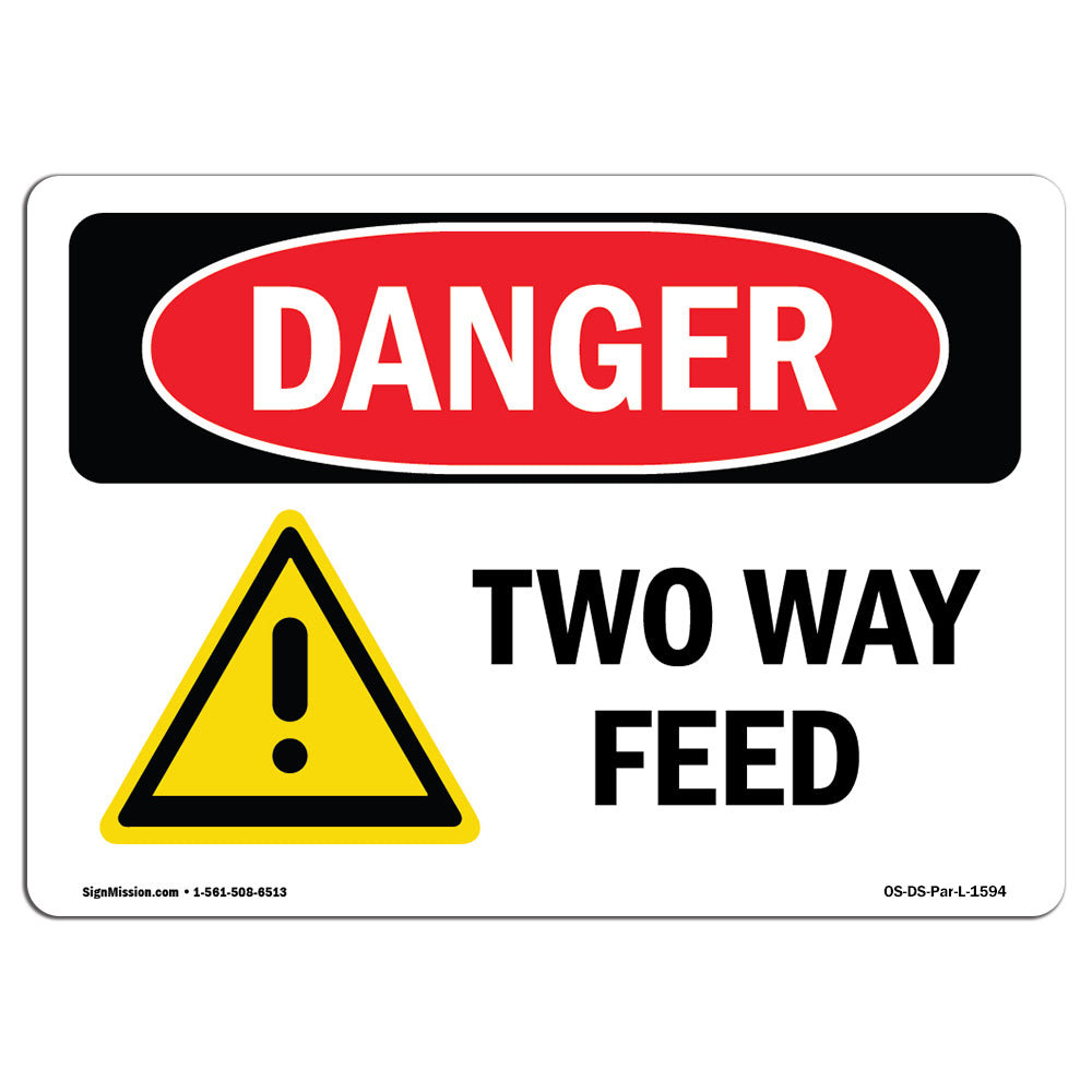 SignMission Two Way Feed Sign | Wayfair