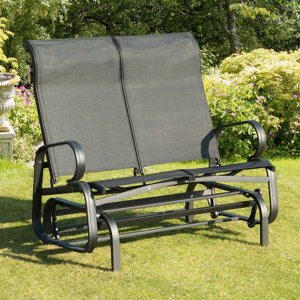 Winston Porter Outdoor Blasa Gliding Bench & Reviews | Wayfair
