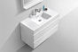 Orren Ellis Leni 40" Wall-Mounted Single Bathroom Vanity Set & Reviews ...