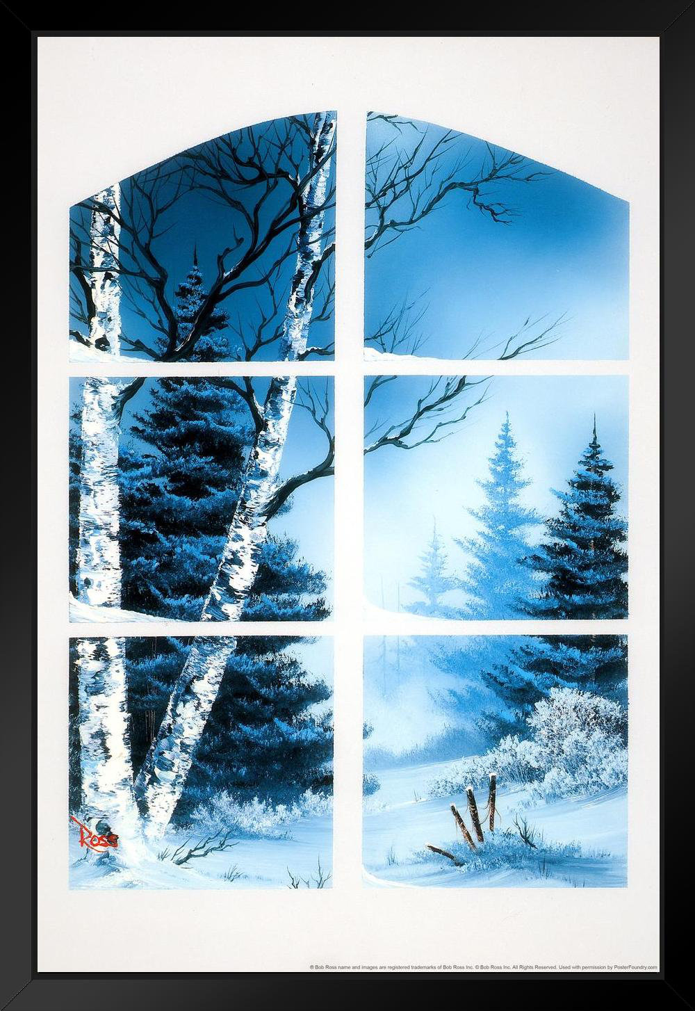 Loon Peak® Bob Ross Through The Window Art Print Painting Bob Ross ...
