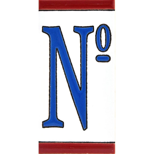 Latitude Run® Letters 4 Inch. Handpainted House Letter Tiles For Signs ...
