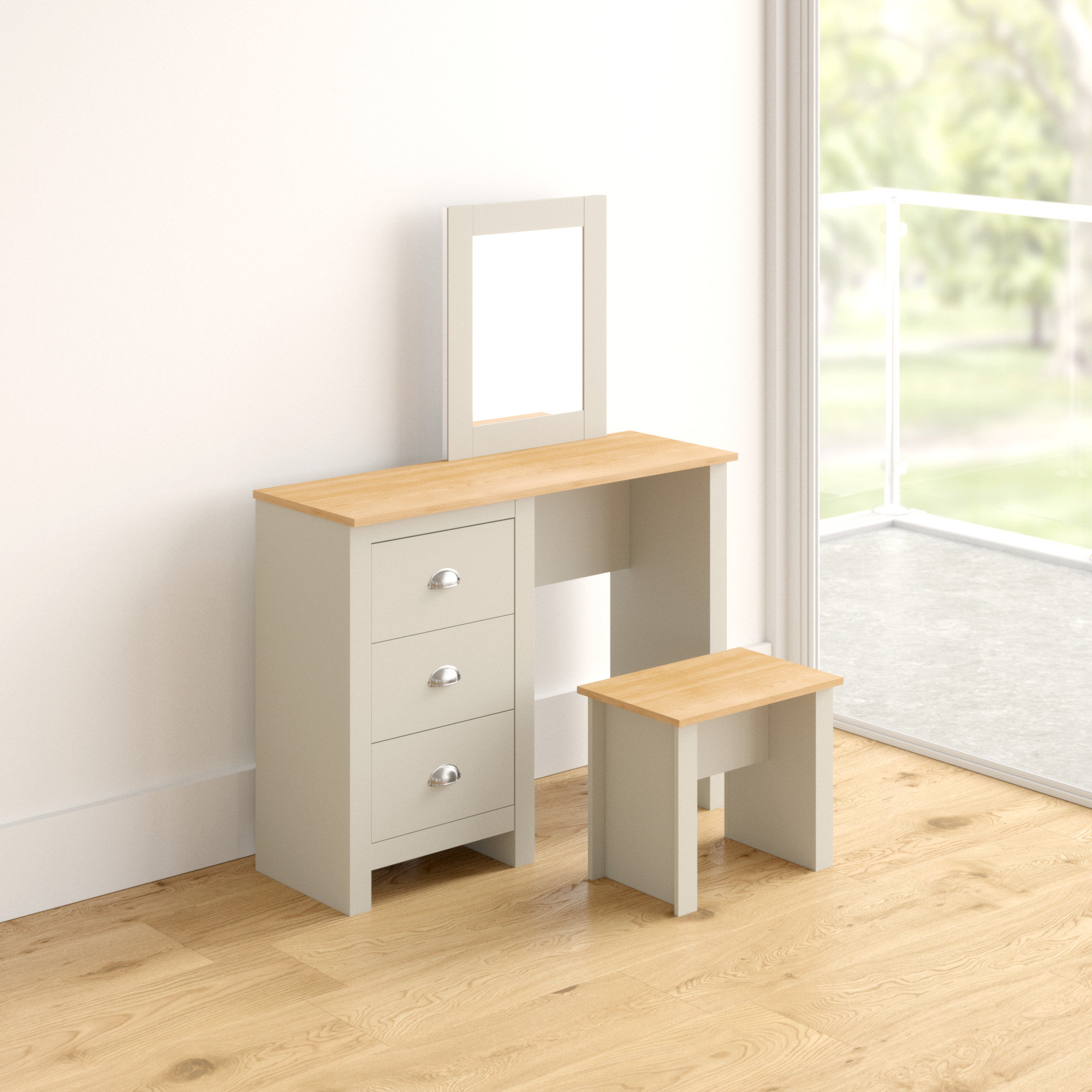 Fernleaf Gia Dressing Table with Mirror & Reviews | Wayfair.ie